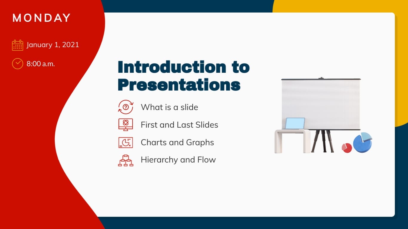 Class Schedule Presentation Modern Template | Visme