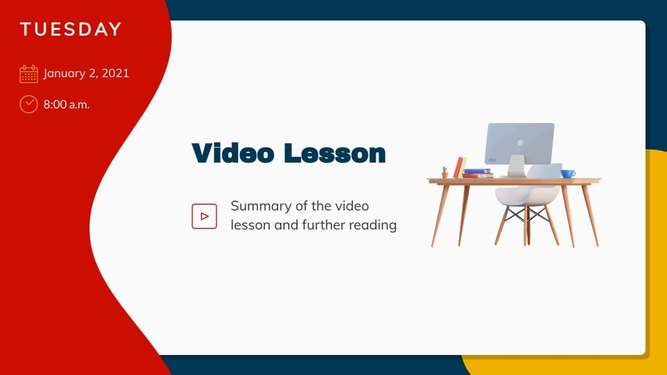 Class Schedule Presentation Modern Template | Visme