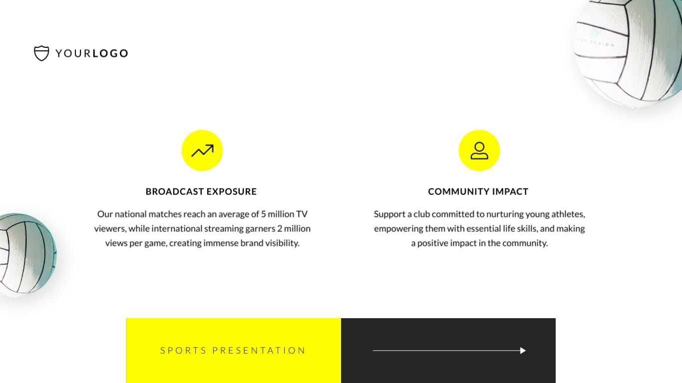 Club Sports Presentation Template | Visme