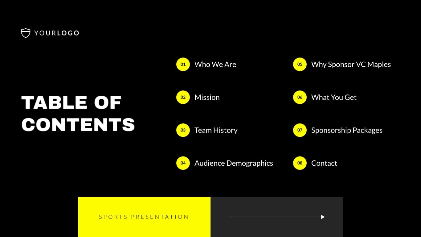 Club Sports Presentation Template | Visme