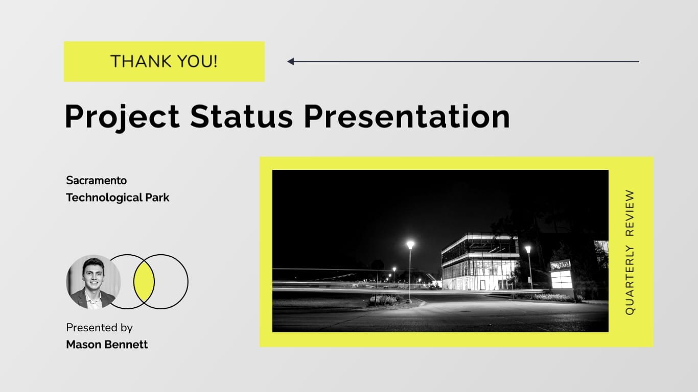Construction Project Status Presentation Template | Visme