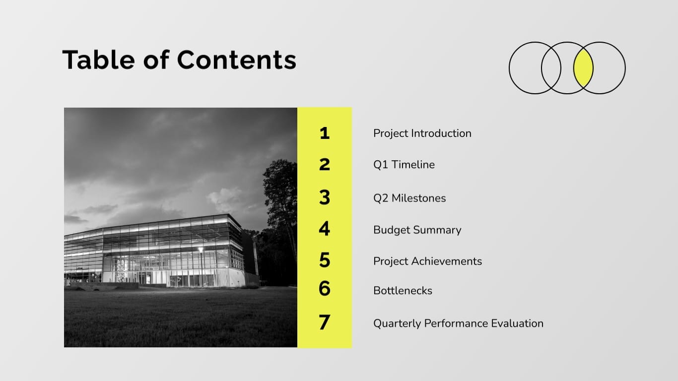 Construction Project Status Presentation Template | Visme