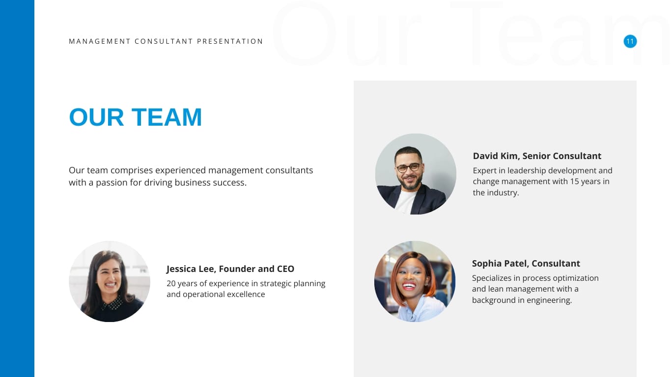 Consultant Management Presentation Template | Visme