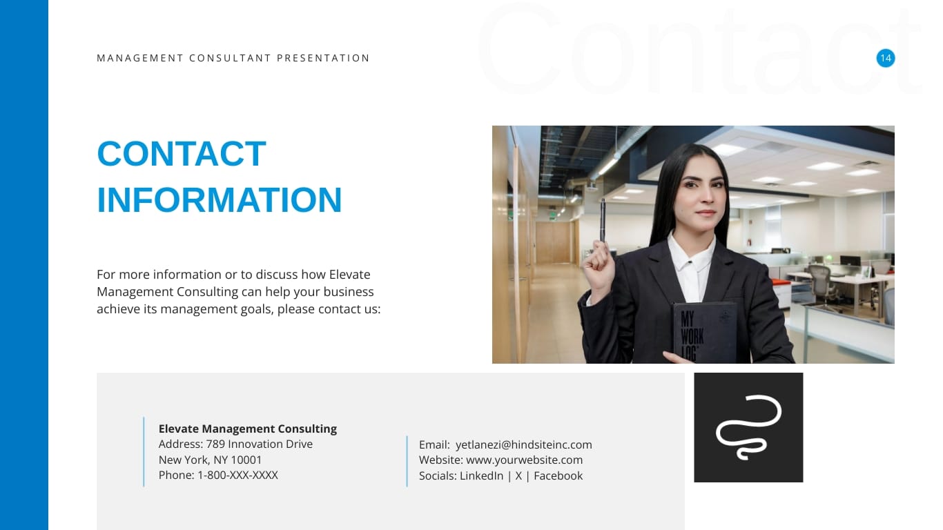 Consultant Management Presentation Template | Visme