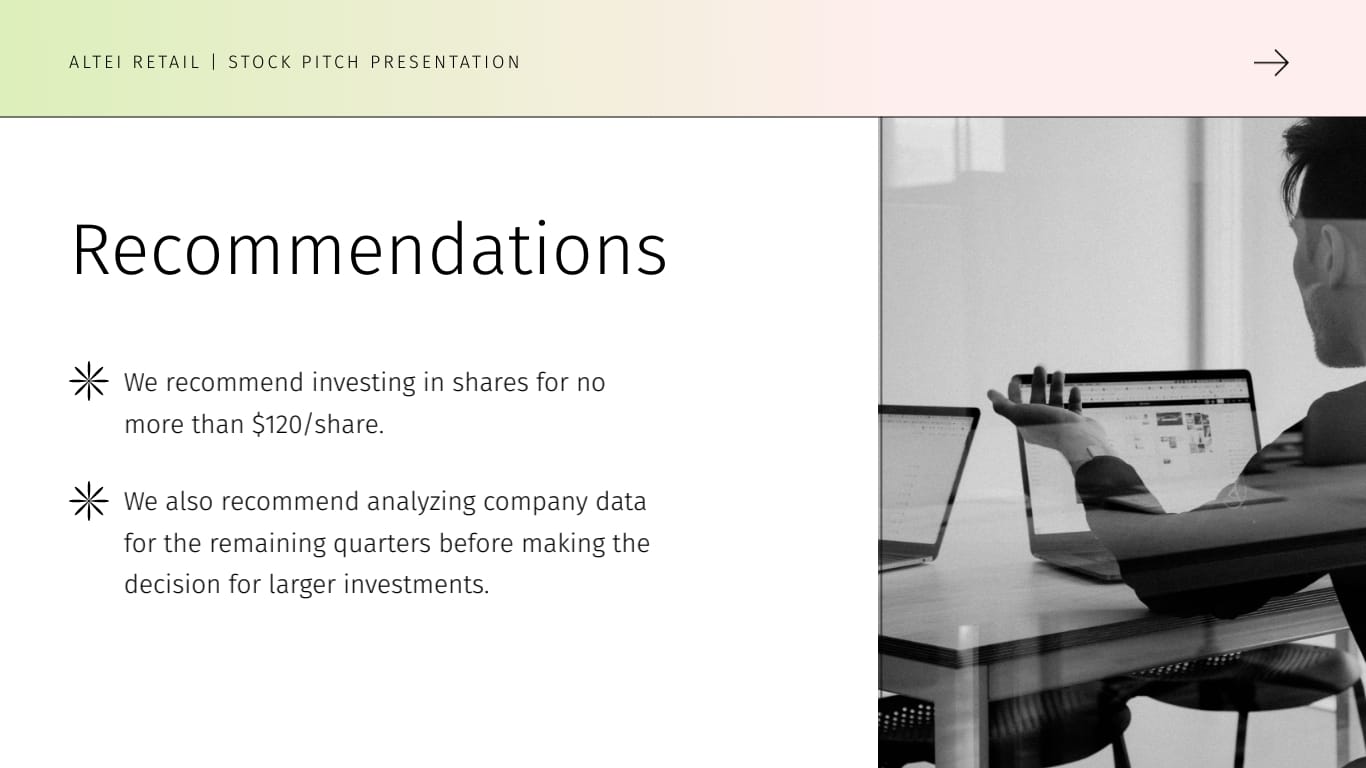 Corporate Stock Pitch Presentation Template | Visme
