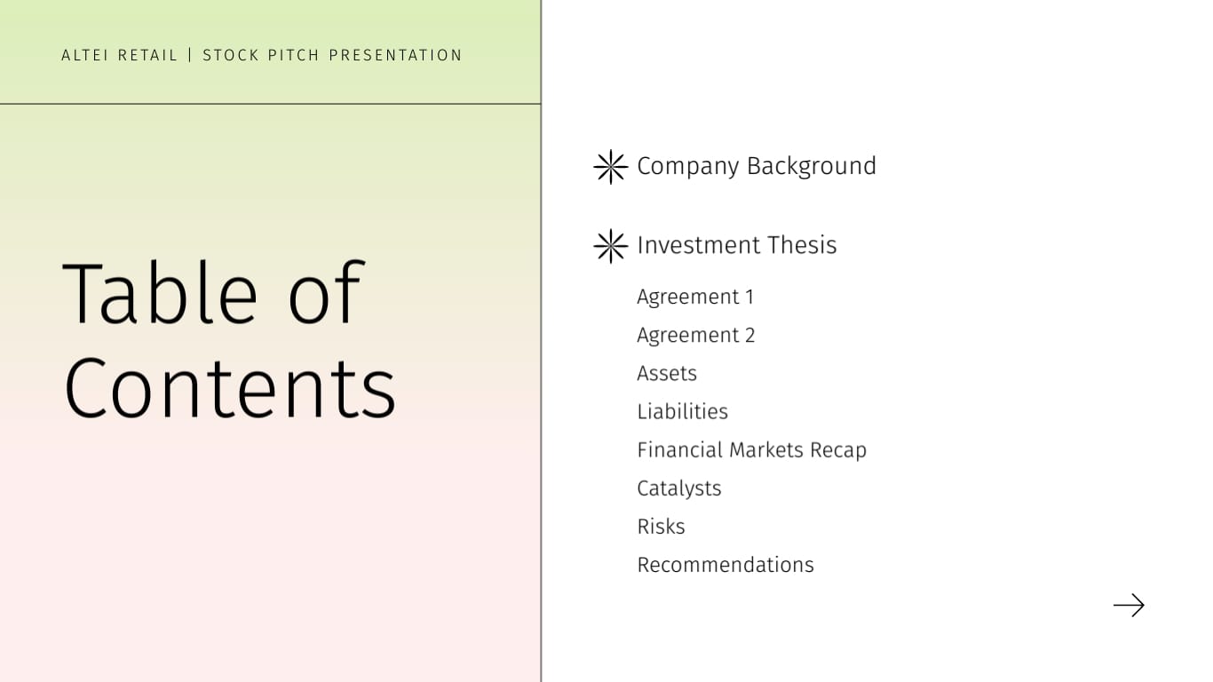 Corporate Stock Pitch Presentation Template | Visme