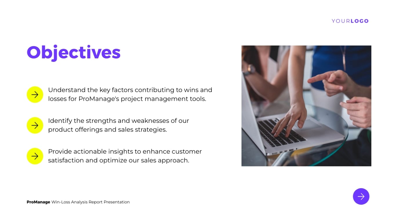 Corporate Win-Loss Analysis Report Presentation Template | Visme