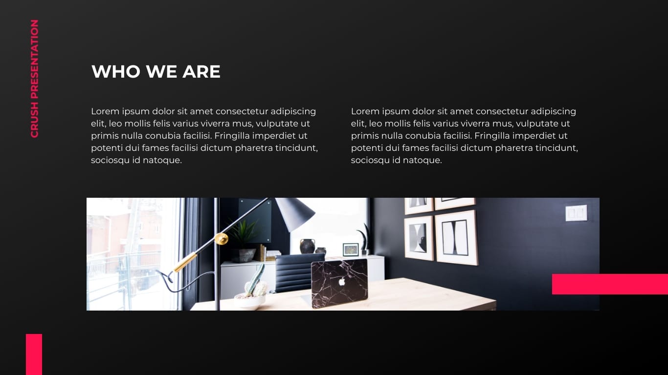 Crush Startup Presentation Template | Visme