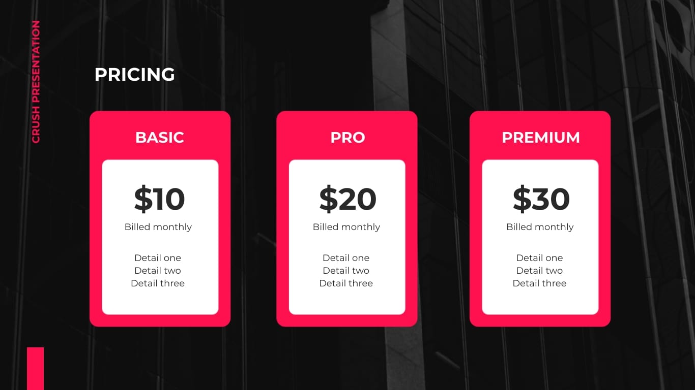 Crush Startup Presentation Template | Visme