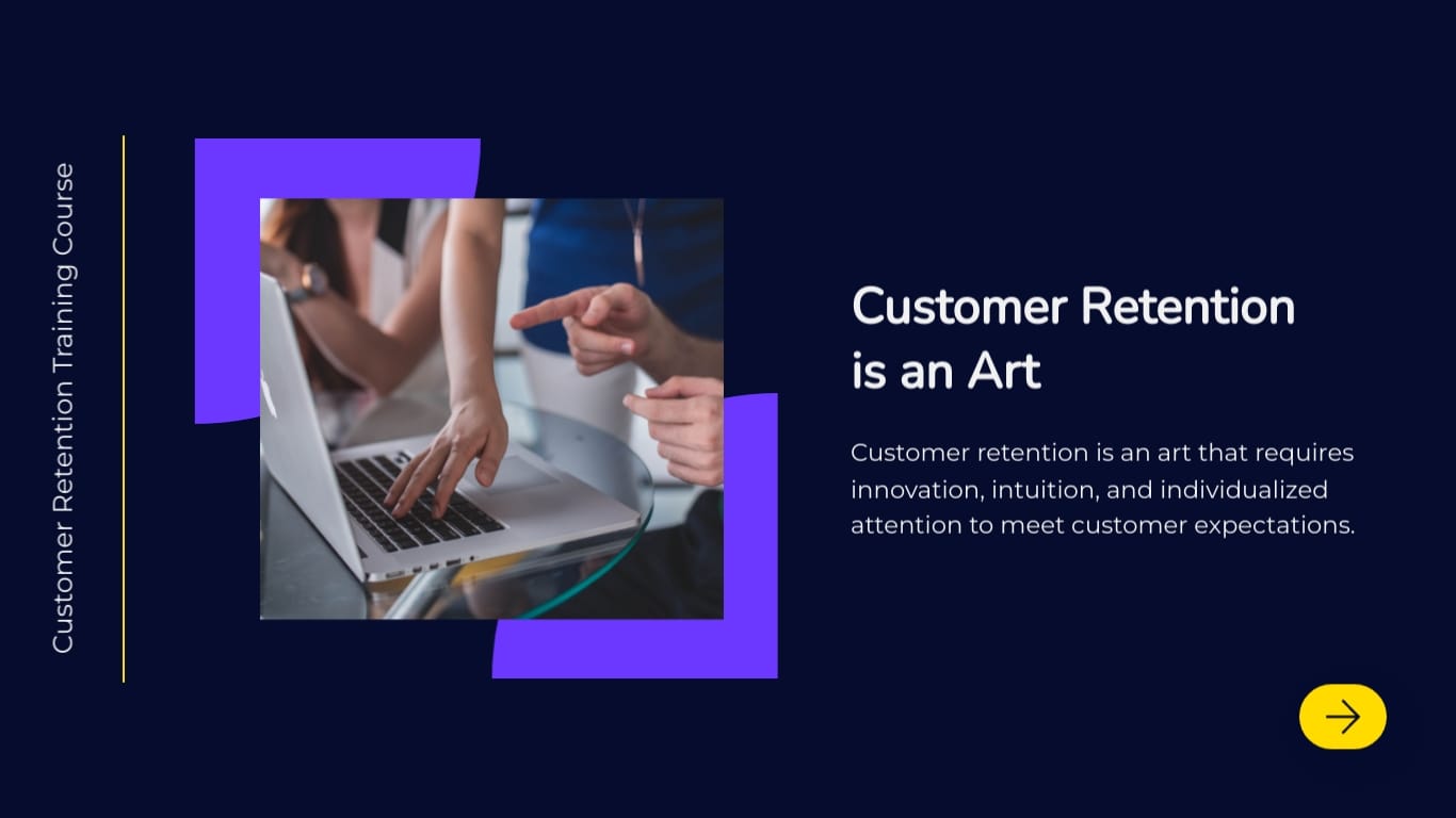 Customer Retention Training Course Template | Visme