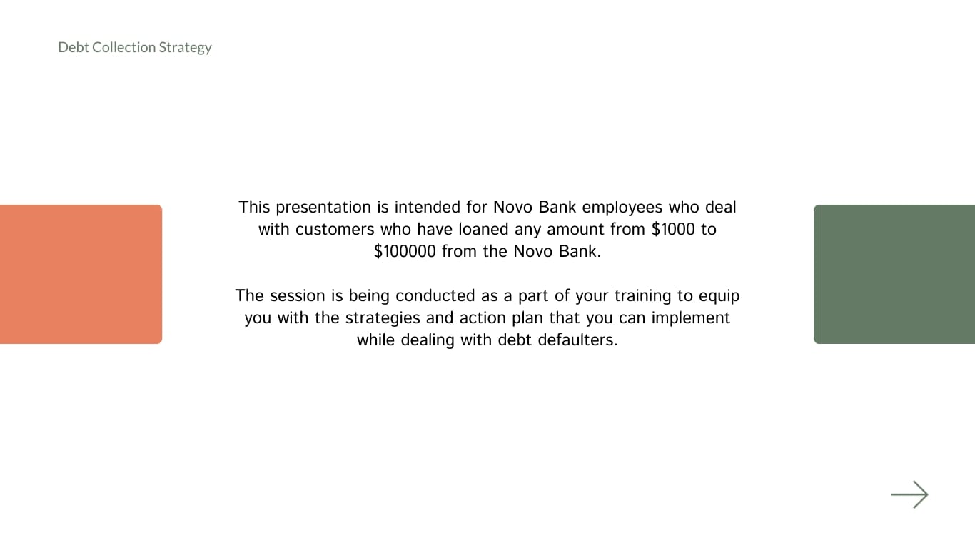Debt Collection Strategy Presentation Template | Visme