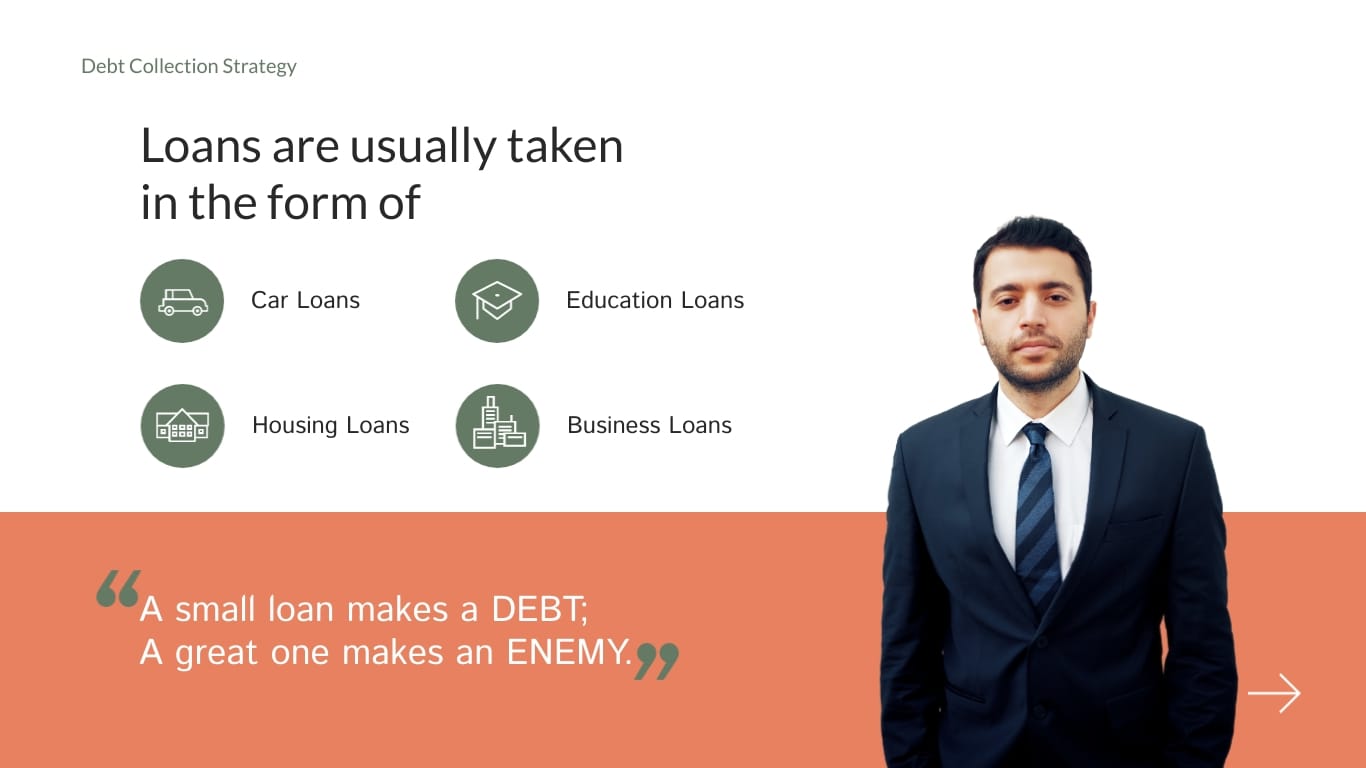 Debt Collection Strategy Presentation Template | Visme