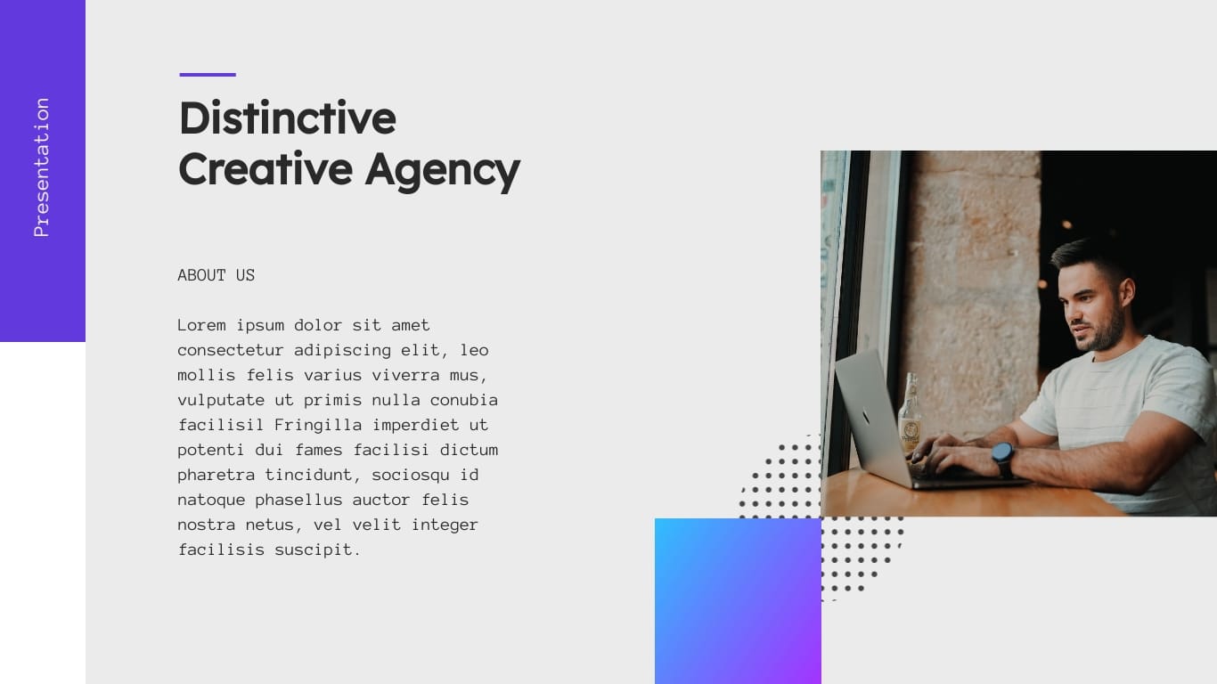 Distinctive Company Presentation Template | Visme