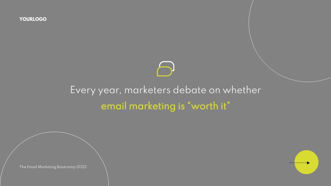 Email Marketing Webinar Presentation Template | Visme
