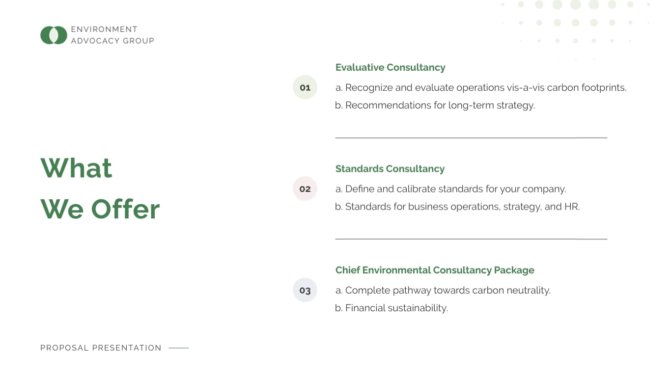 Environment Proposal Presentation Template | Visme