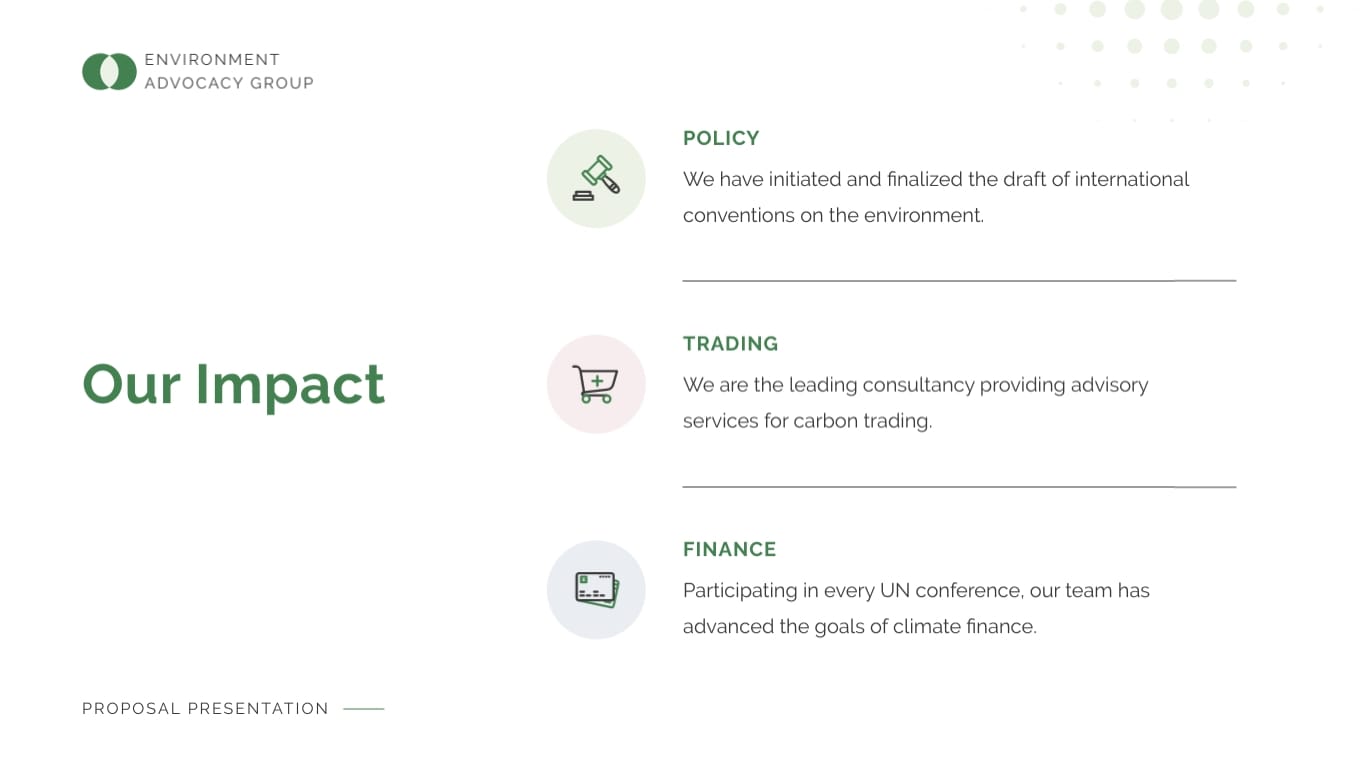 Environment Proposal Presentation Template | Visme