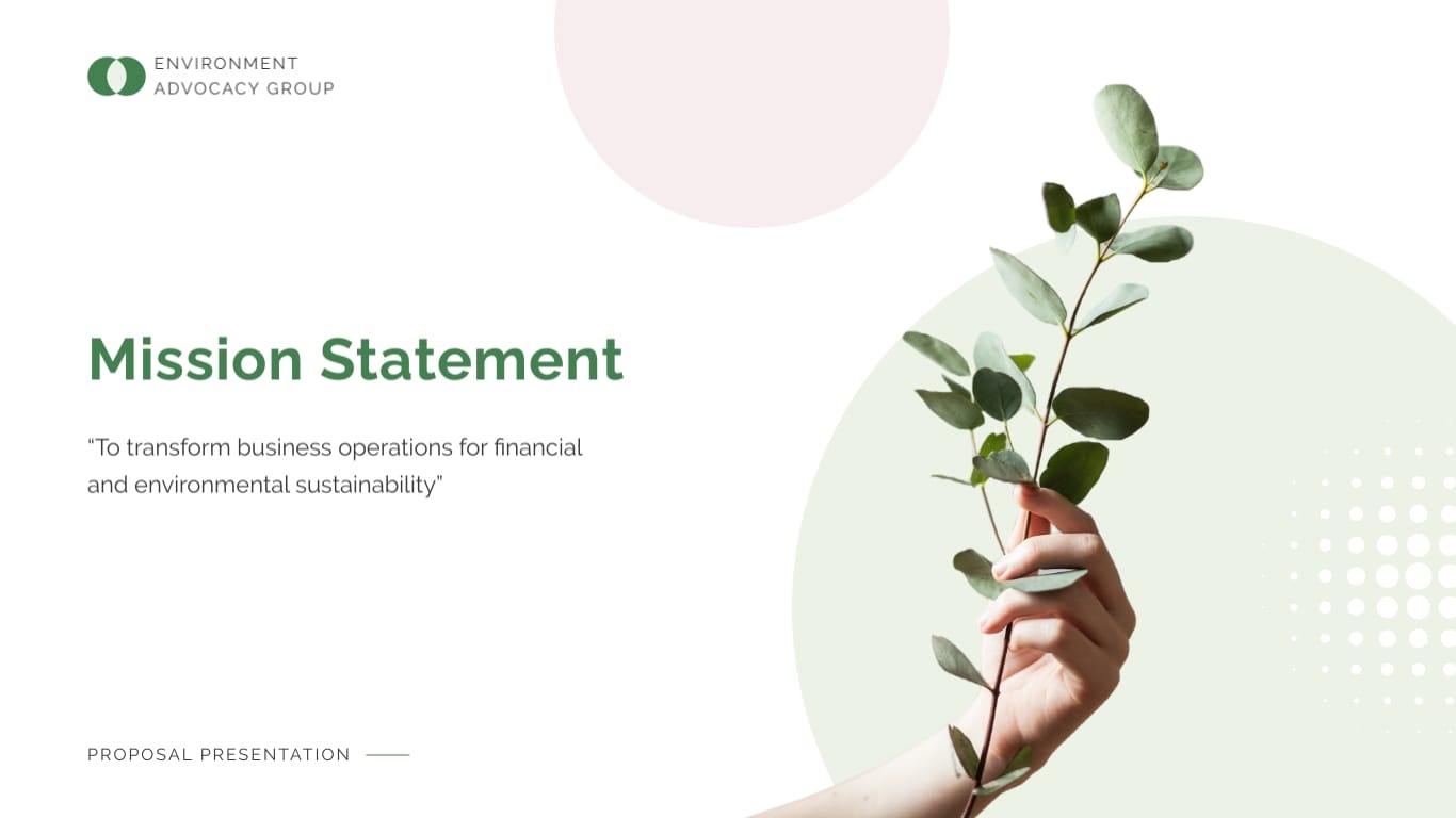 Environment Proposal Presentation Template | Visme