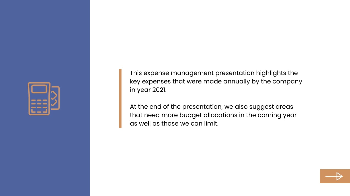 Expense Management Presentation Template | Visme