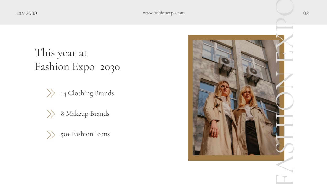 Fashion Expo Sponsorship Presentation Template | Visme