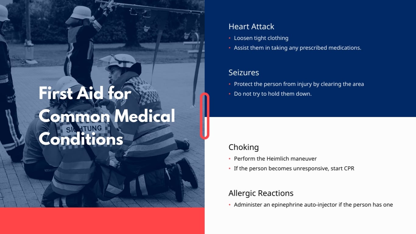 First Aid 101 Training Course Template | Visme