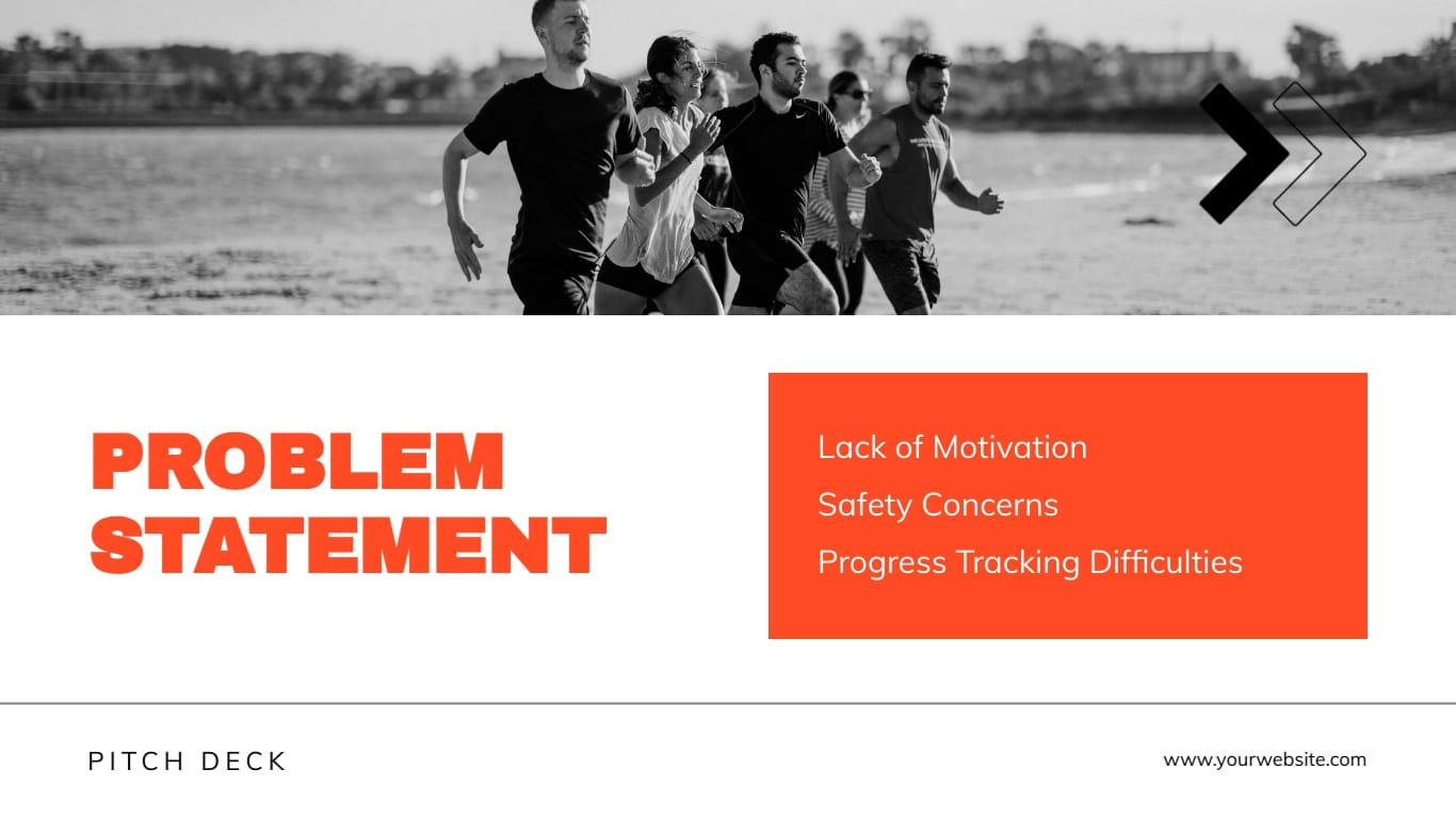 Fitness App Pitch Deck Template | Visme