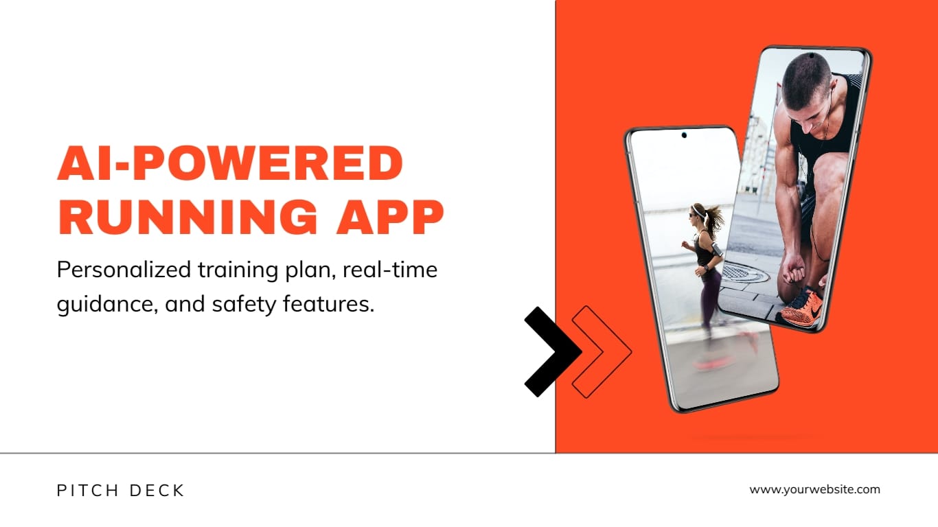 Fitness App Pitch Deck Template | Visme