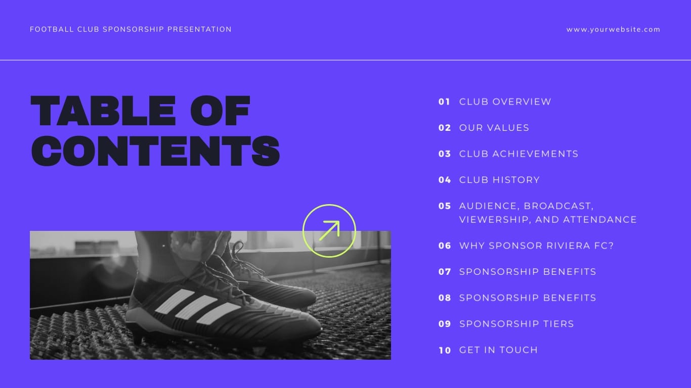 Football Club Sponsorship Presentation Template | Visme