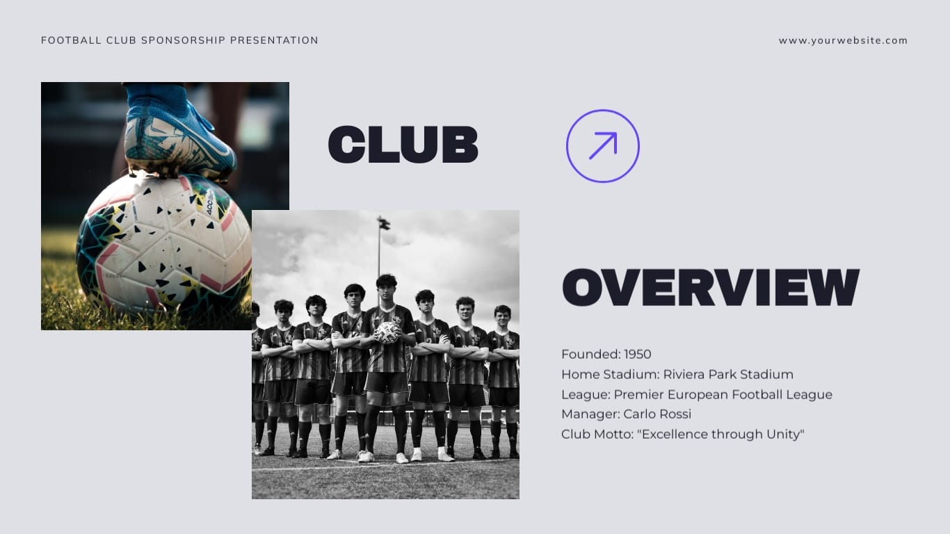 Football Club Sponsorship Presentation Template | Visme