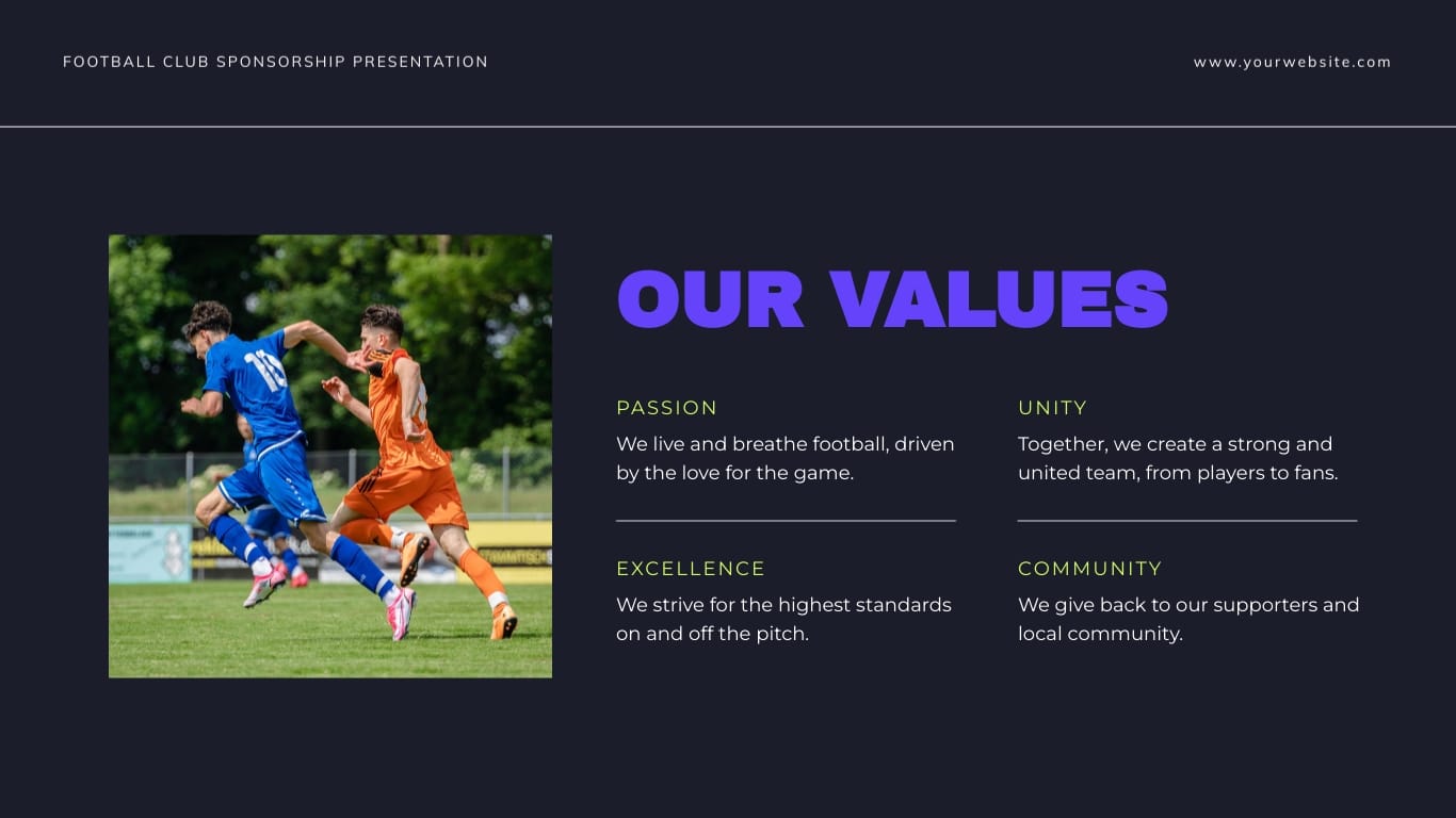 Football Club Sponsorship Presentation Template | Visme