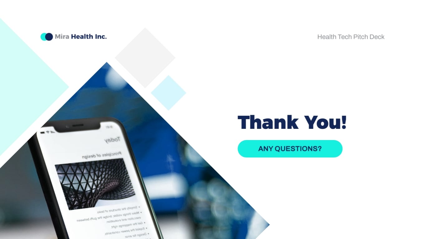 Health Tech Pitch Deck Template | Visme