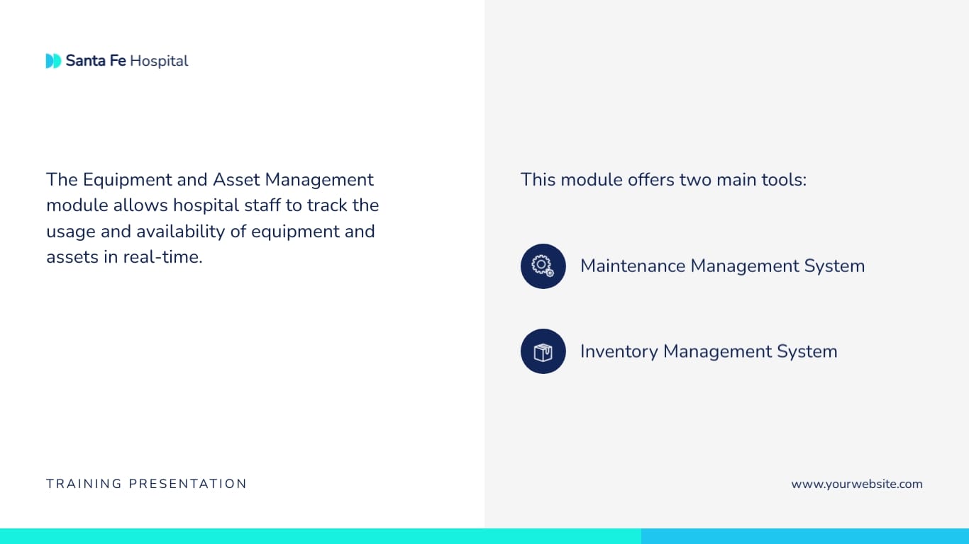 Hospital Management System Training Course Template | Visme