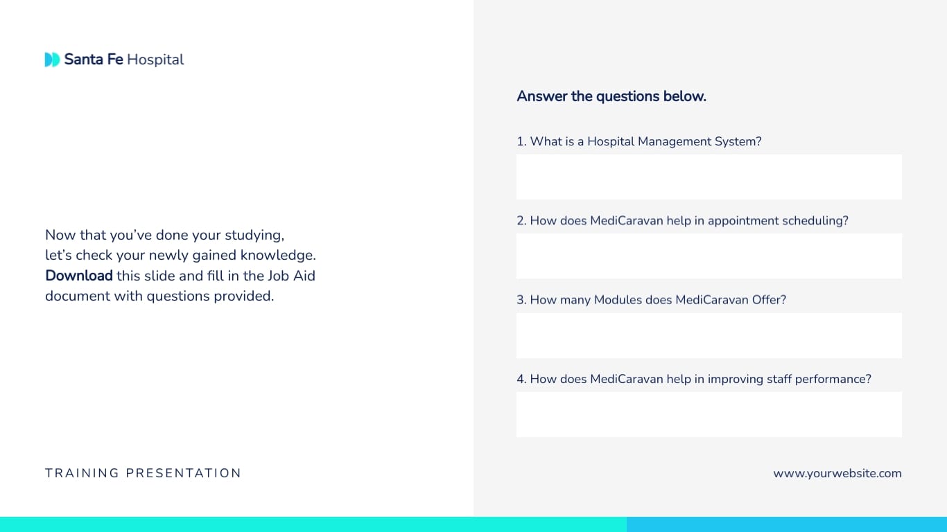 Hospital Management System Training Course Template | Visme