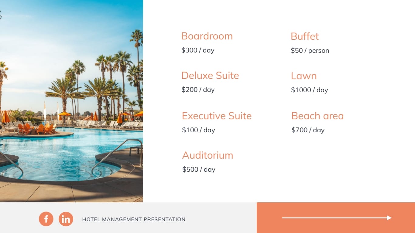 Hotel Event Management Presentation Template | Visme