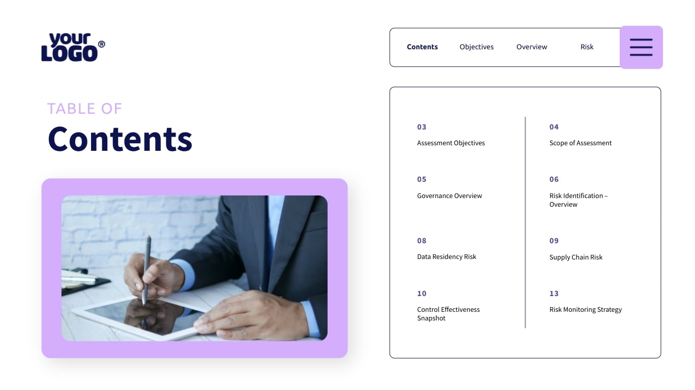 IT Security Risk Assessment Presentation Template | Visme