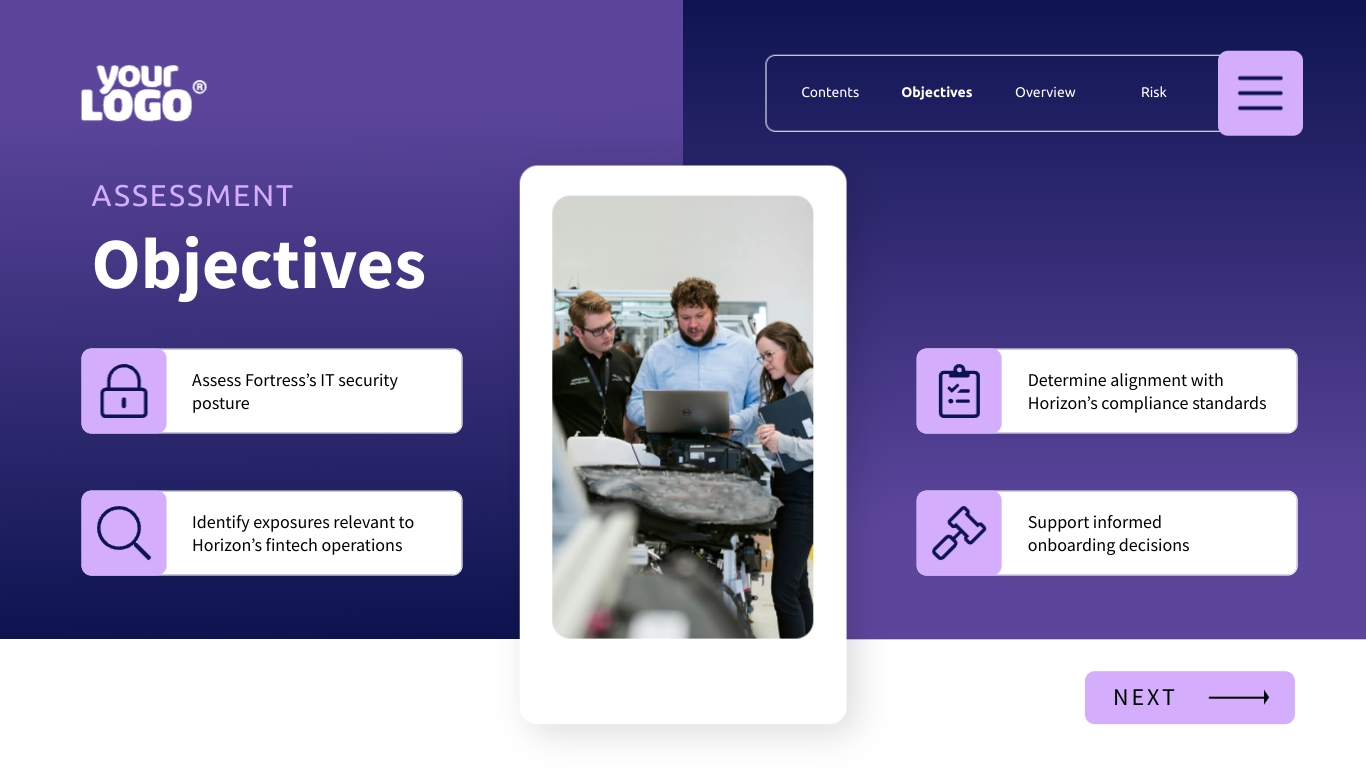 IT Security Risk Assessment Presentation Template | Visme