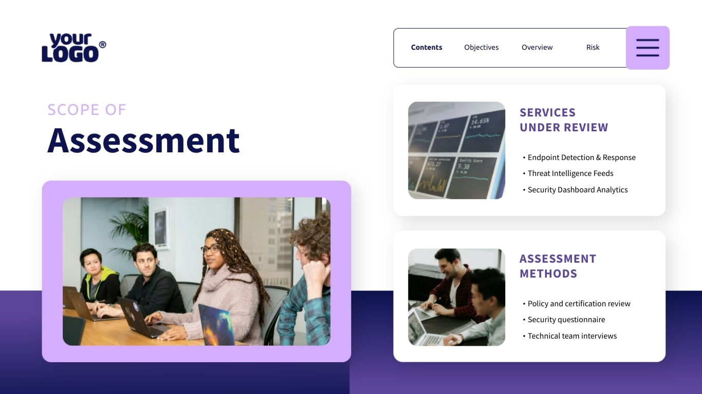 IT Security Risk Assessment Presentation Template | Visme