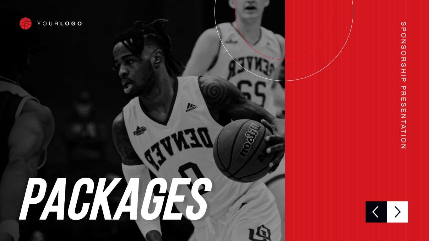 Interactive Basketball Team Sponsorship Presentation Template | Visme
