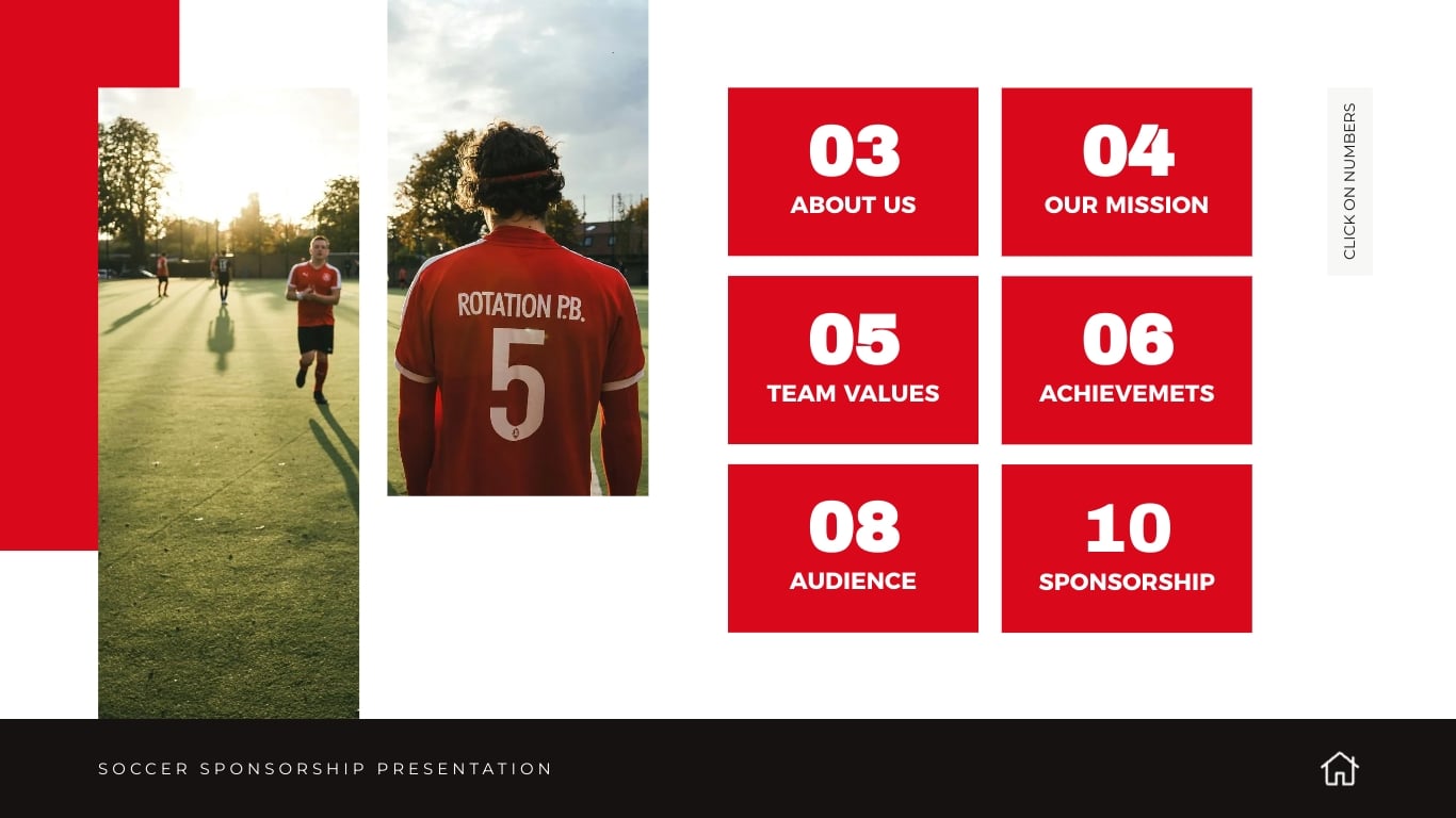 Interactive Soccer Sponsorship Presentation Template | Visme