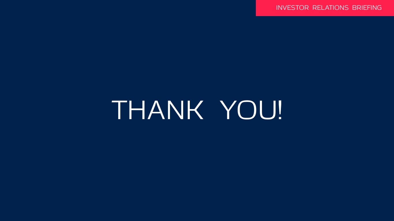 Investor Relations Briefing Template | Visme