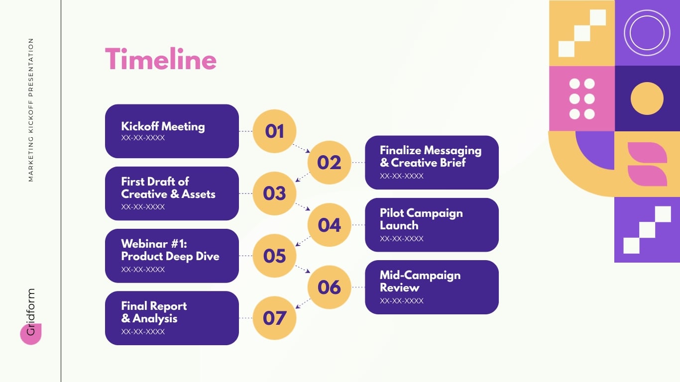 Marketing Campaign Project Kickoff Presentation Template | Visme