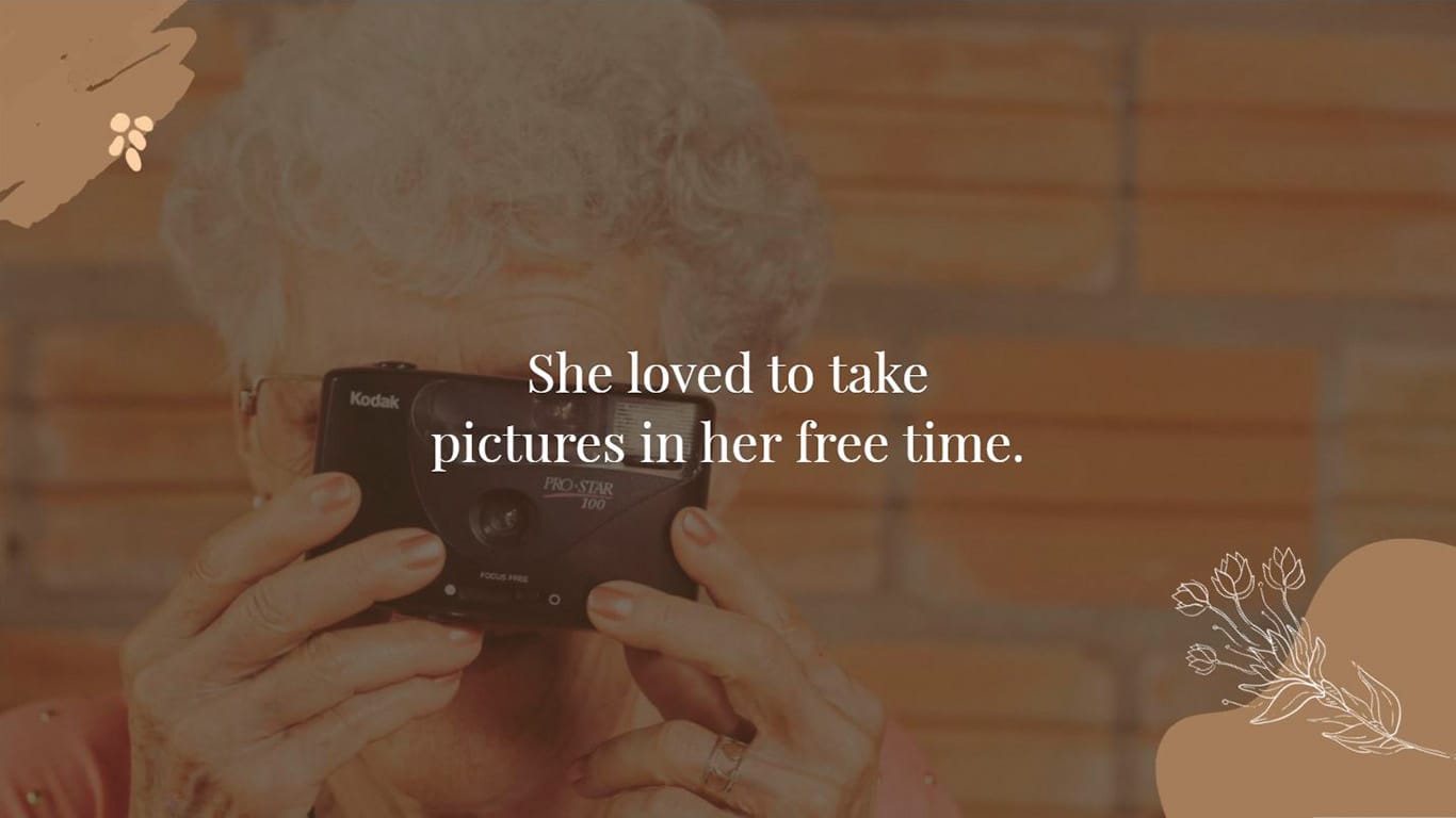 Memorial Slideshow Presentation Template | Visme