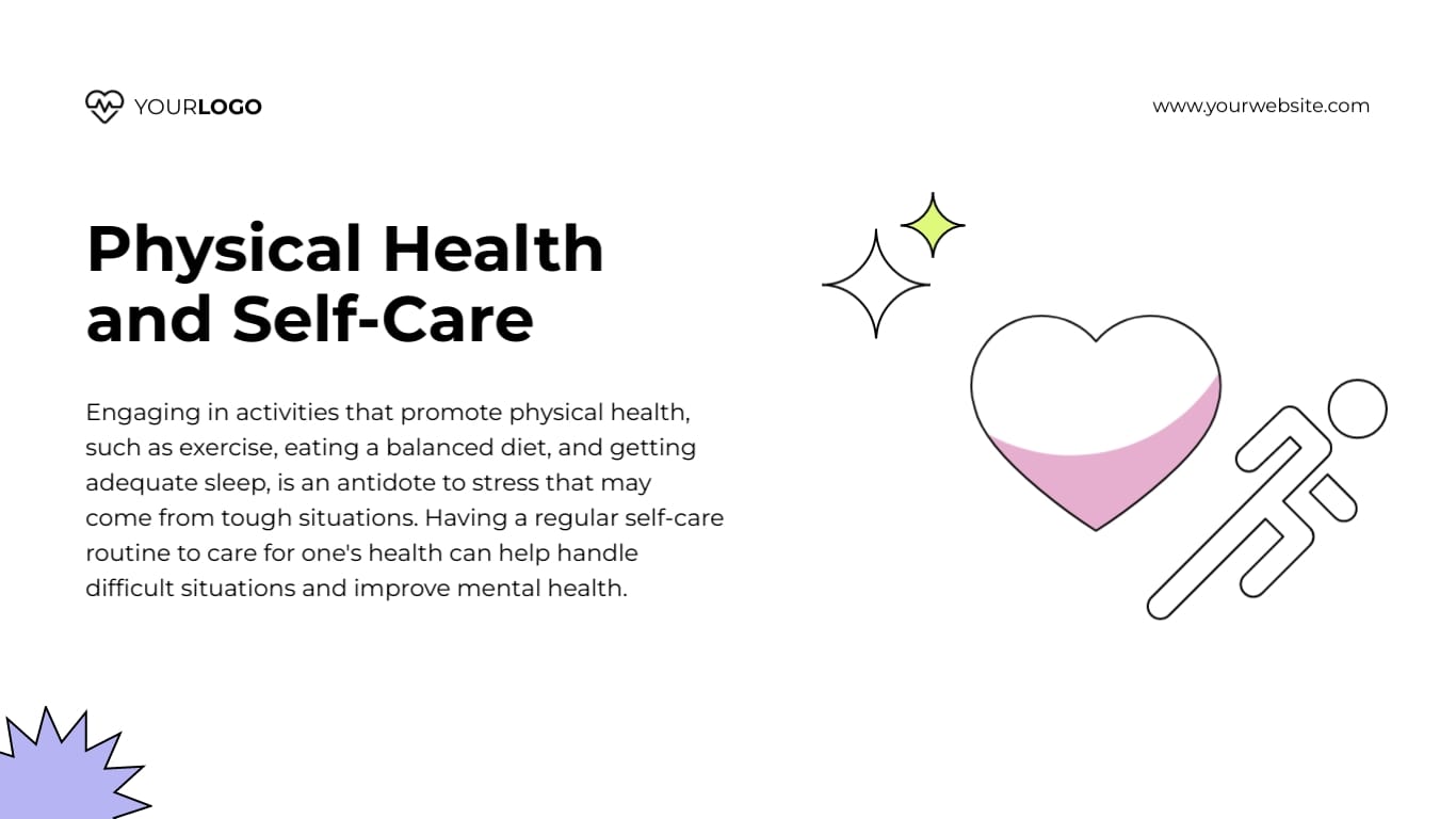 Mental Well Being Improvement Training Course Template | Visme