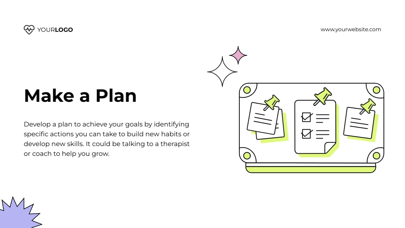 Mental Well Being Improvement Training Course Template | Visme