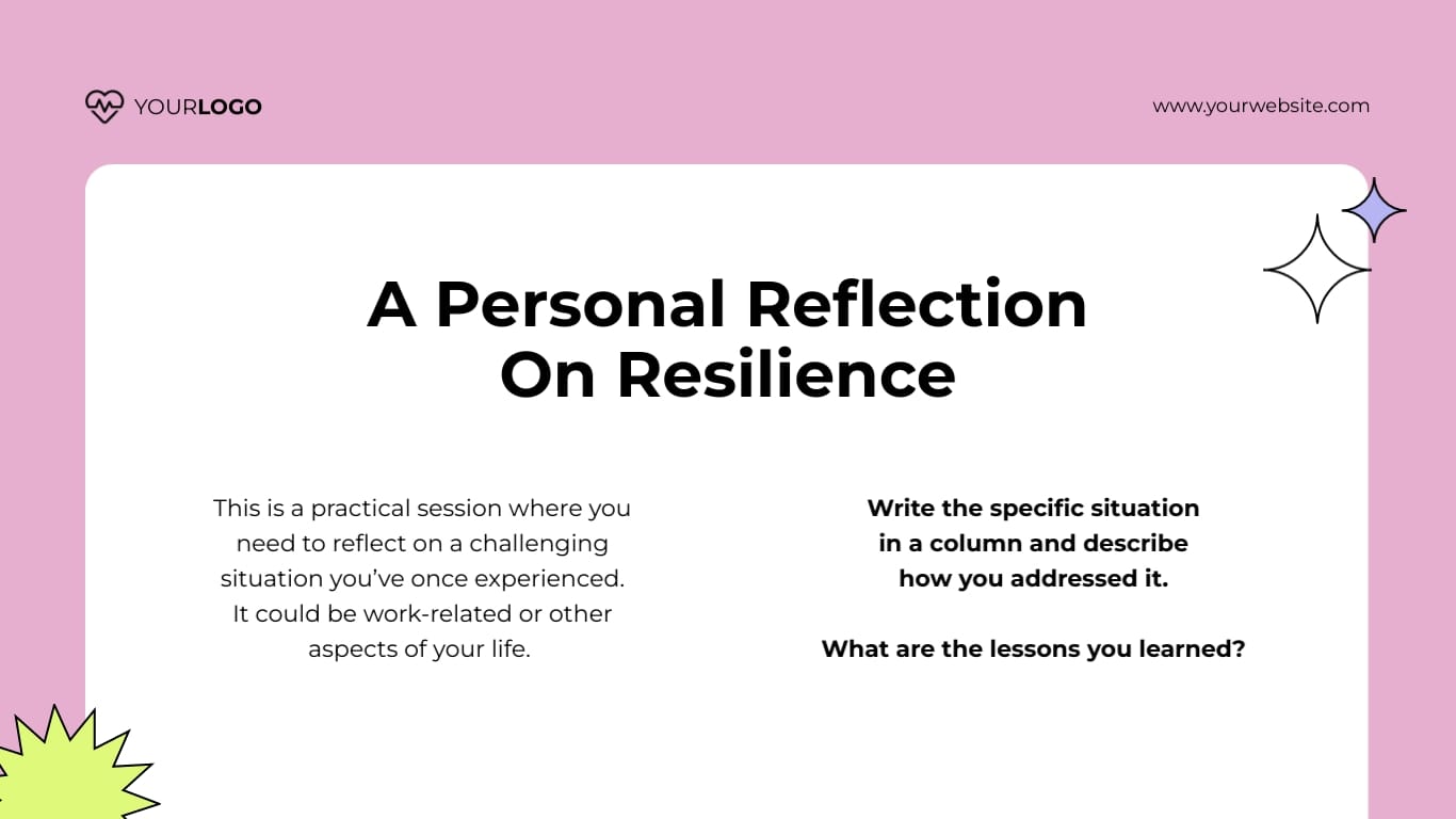 Mental Well Being Improvement Training Course Template | Visme