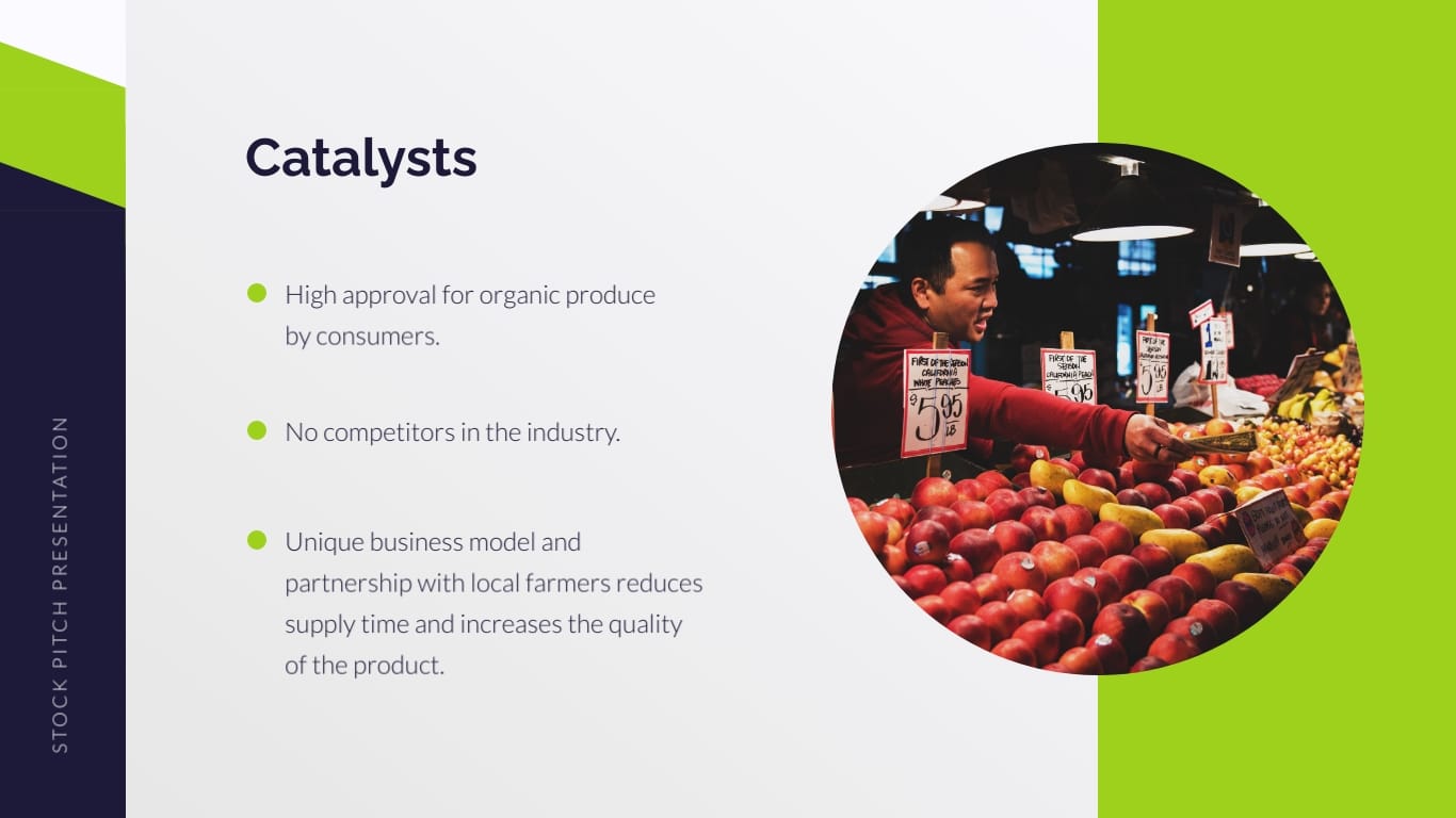 Modern Stock Pitch Presentation Template | Visme