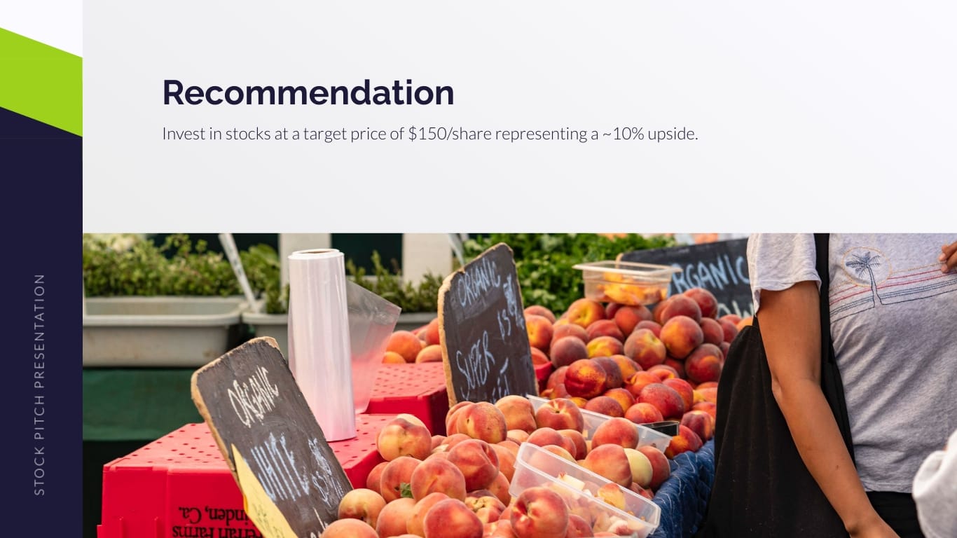 Modern Stock Pitch Presentation Template | Visme