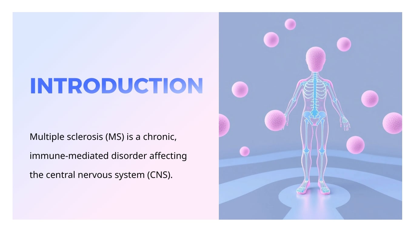 Multiple Sclerosis Medical Presentation Template | Visme
