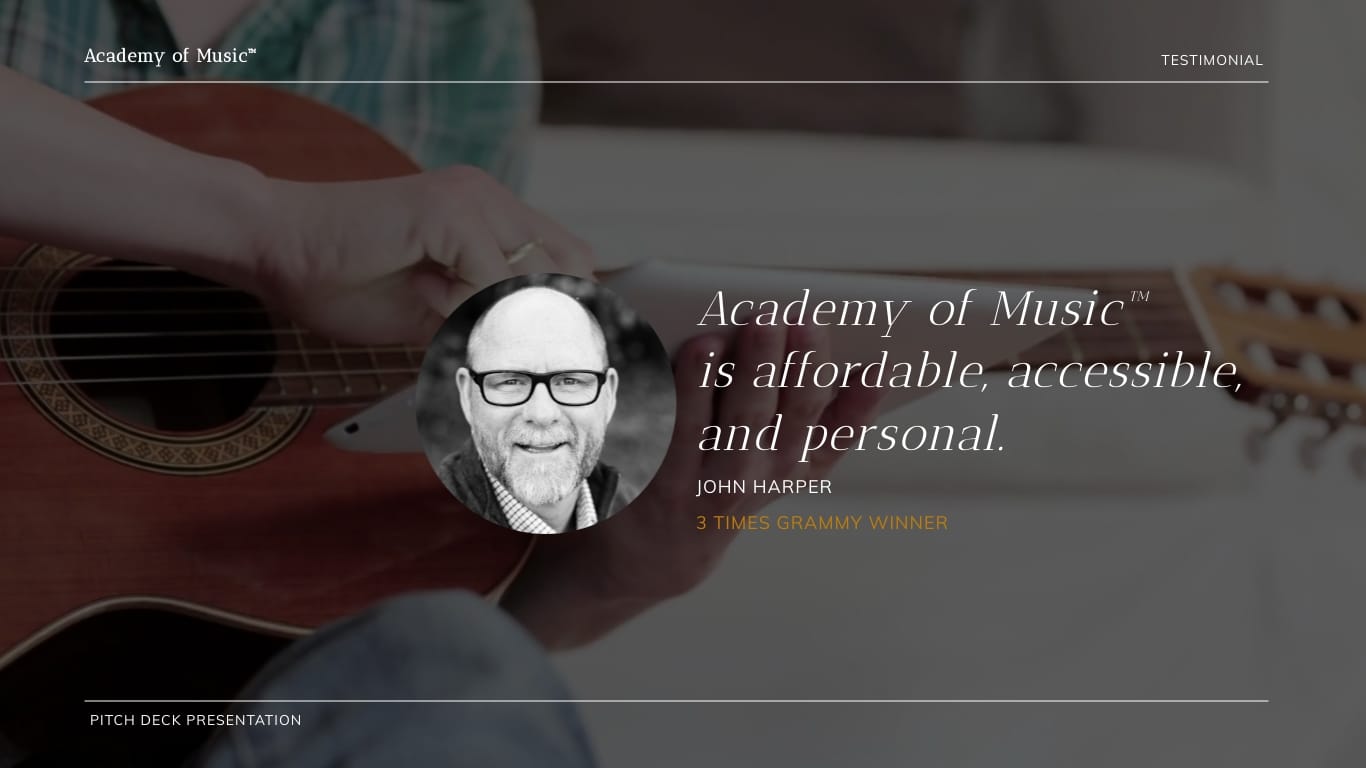 Music App Pitch Deck Template | Visme