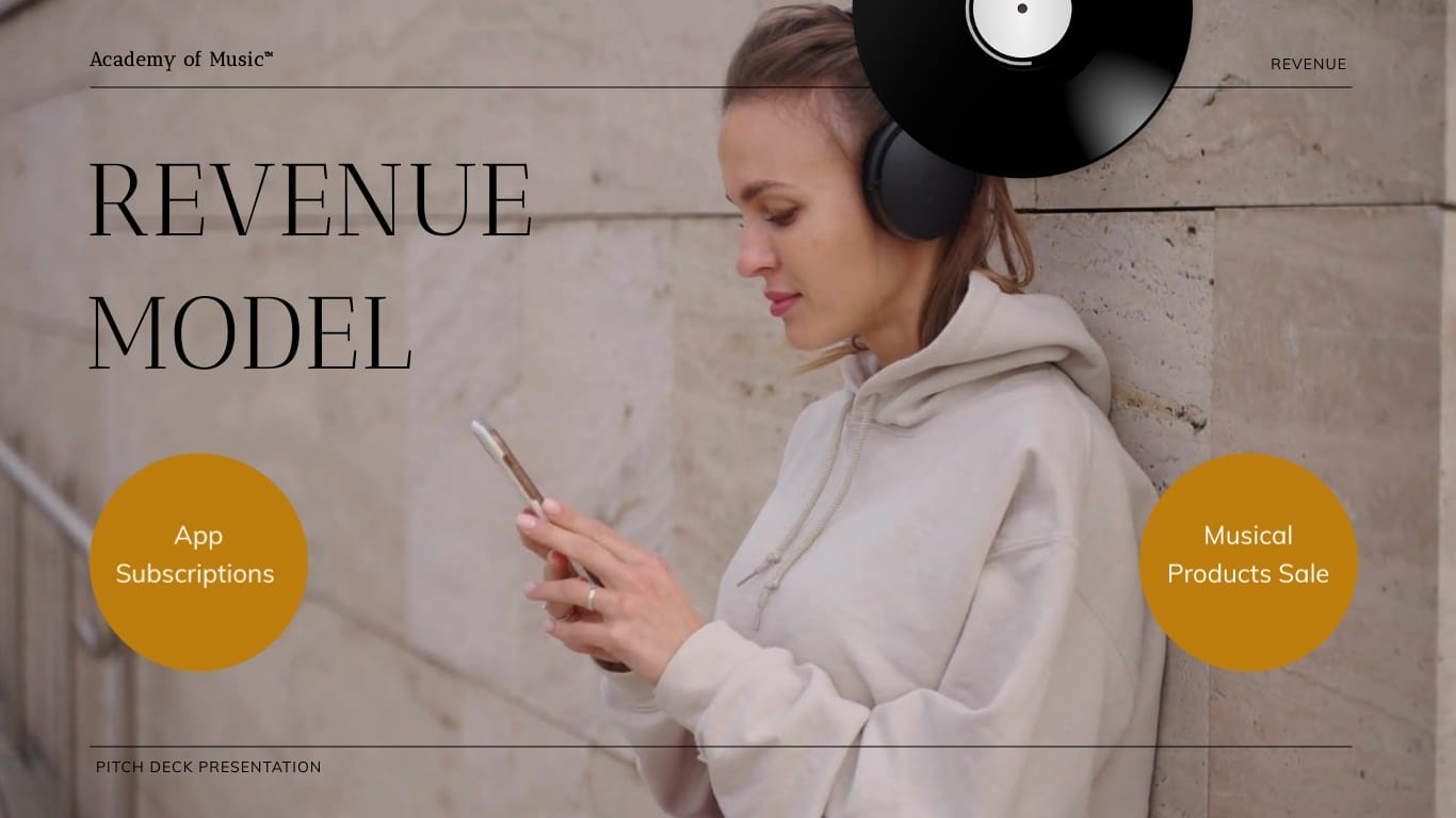 Music App Pitch Deck Template | Visme