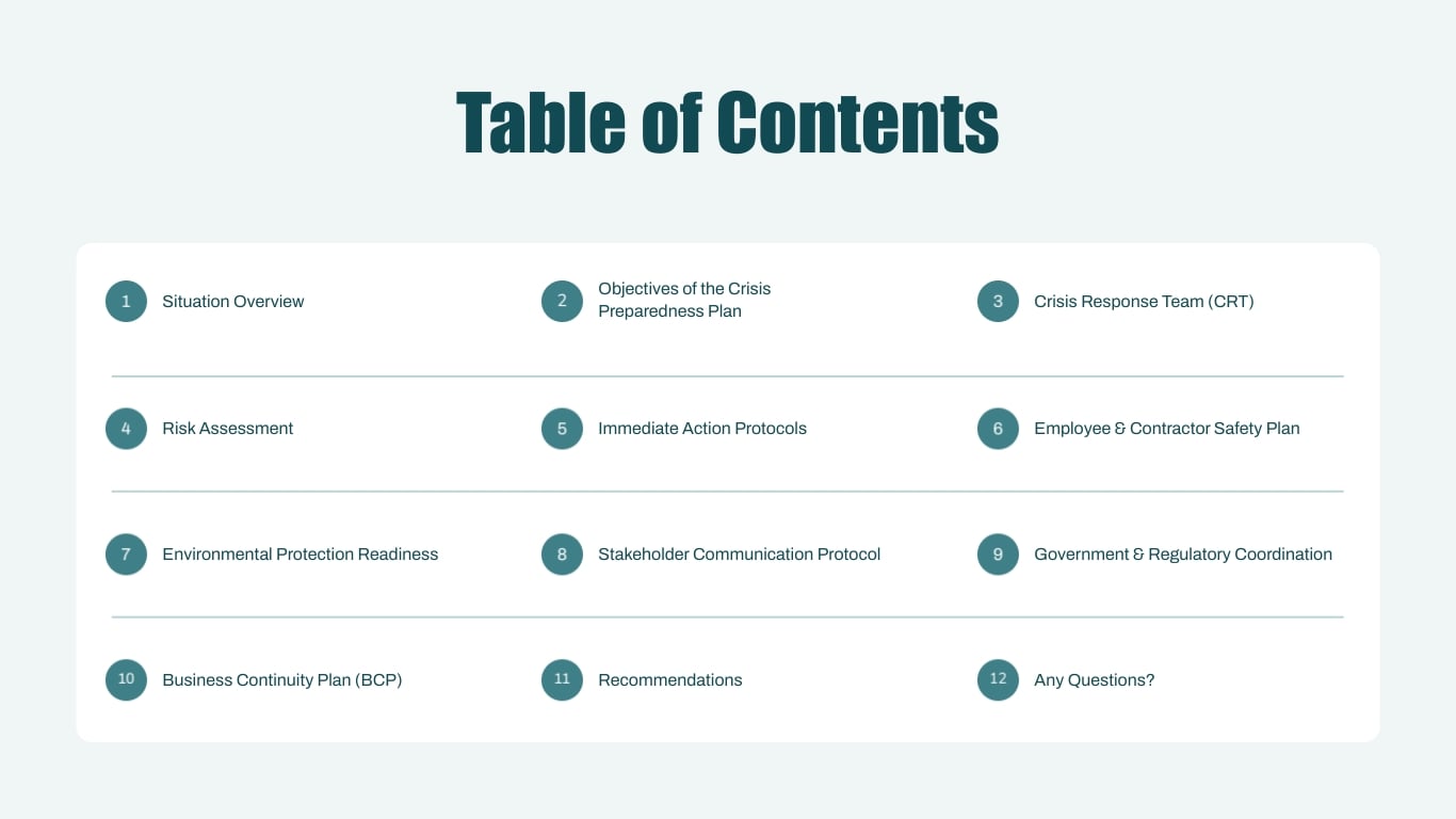 Natural Disaster Crisis Management Plan Presentation Template | Visme